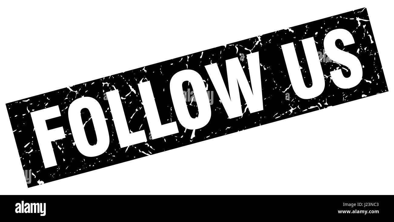 Follow us stamp Stock Vector Images - Alamy