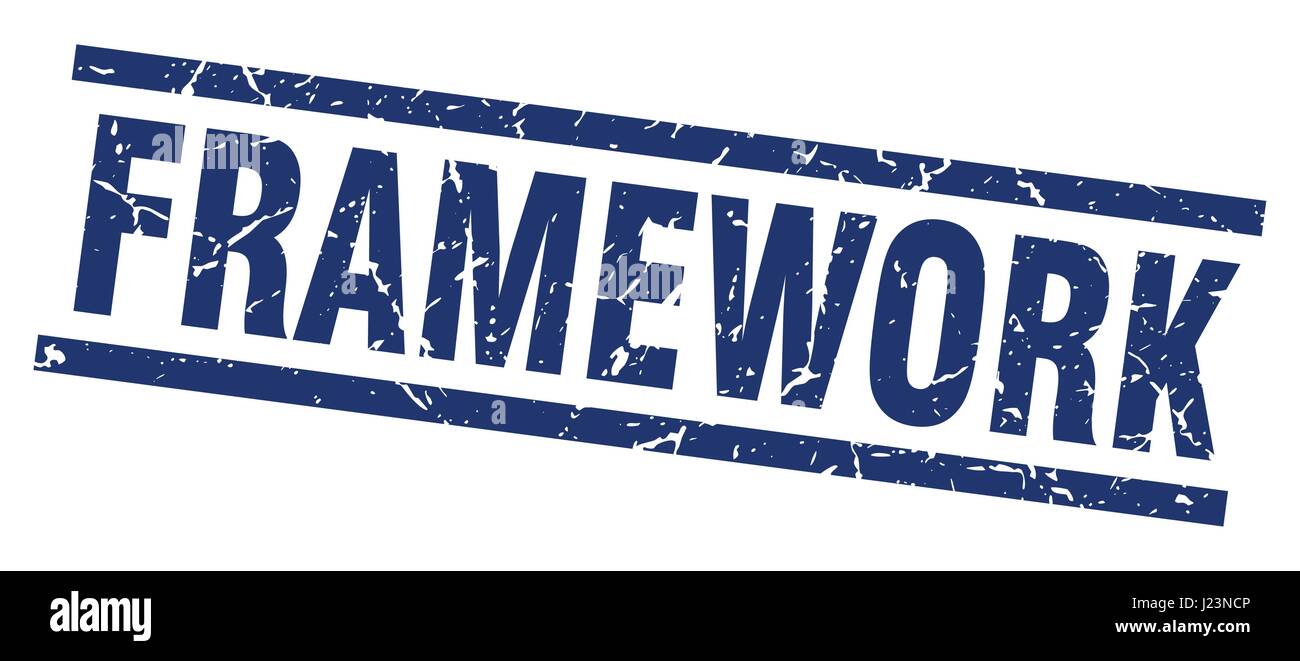 square grunge blue framework stamp Stock Vector Image & Art - Alamy