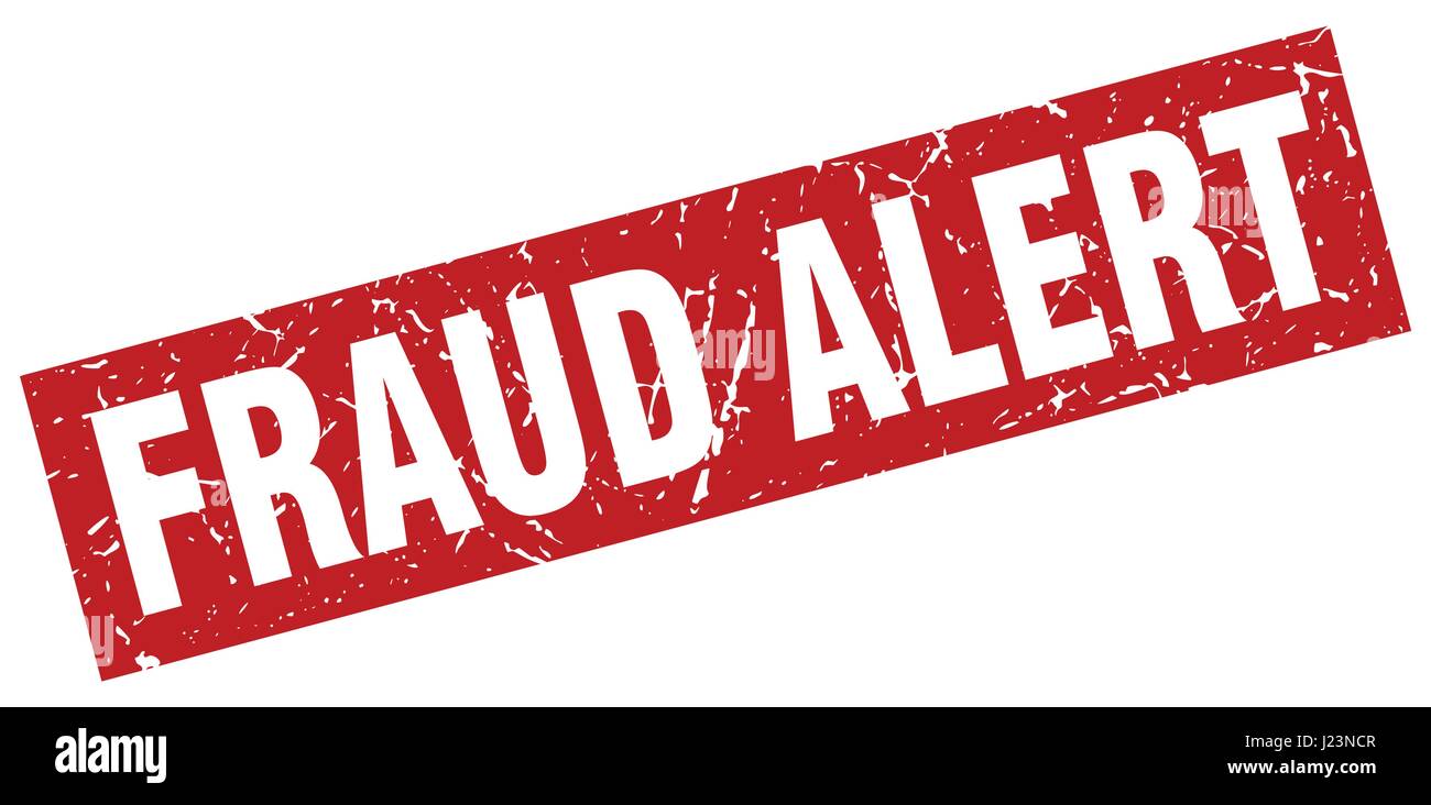 square grunge red fraud alert stamp Stock Vector Image & Art - Alamy