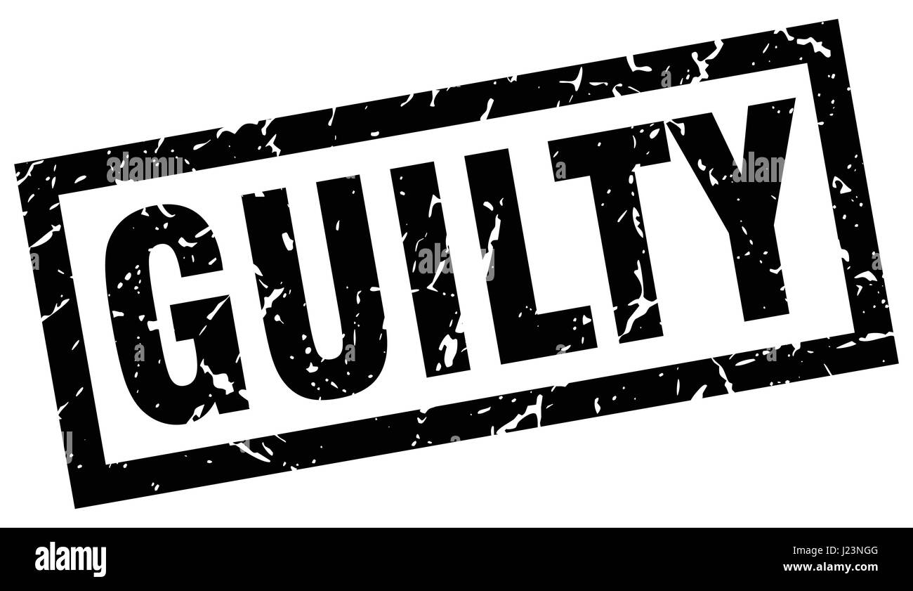 square grunge black guilty stamp Stock Vector Image & Art - Alamy