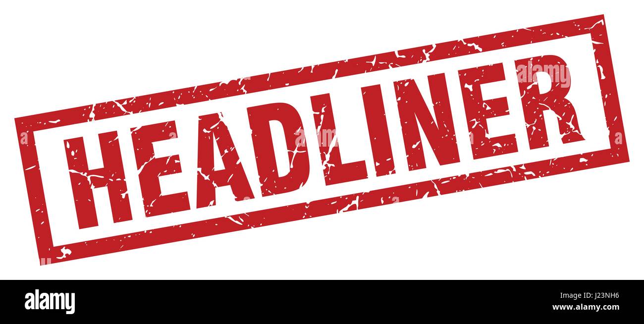 square grunge red headliner stamp Stock Vector Image & Art - Alamy