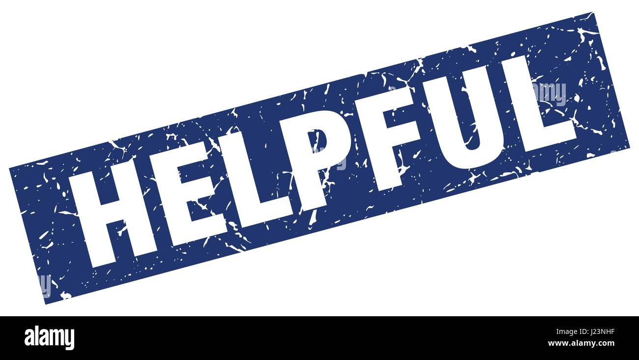 square grunge blue helpful stamp Stock Vector Image & Art - Alamy