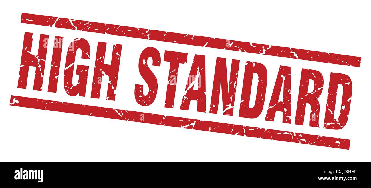 square grunge red high standard stamp Stock Vector Image & Art - Alamy