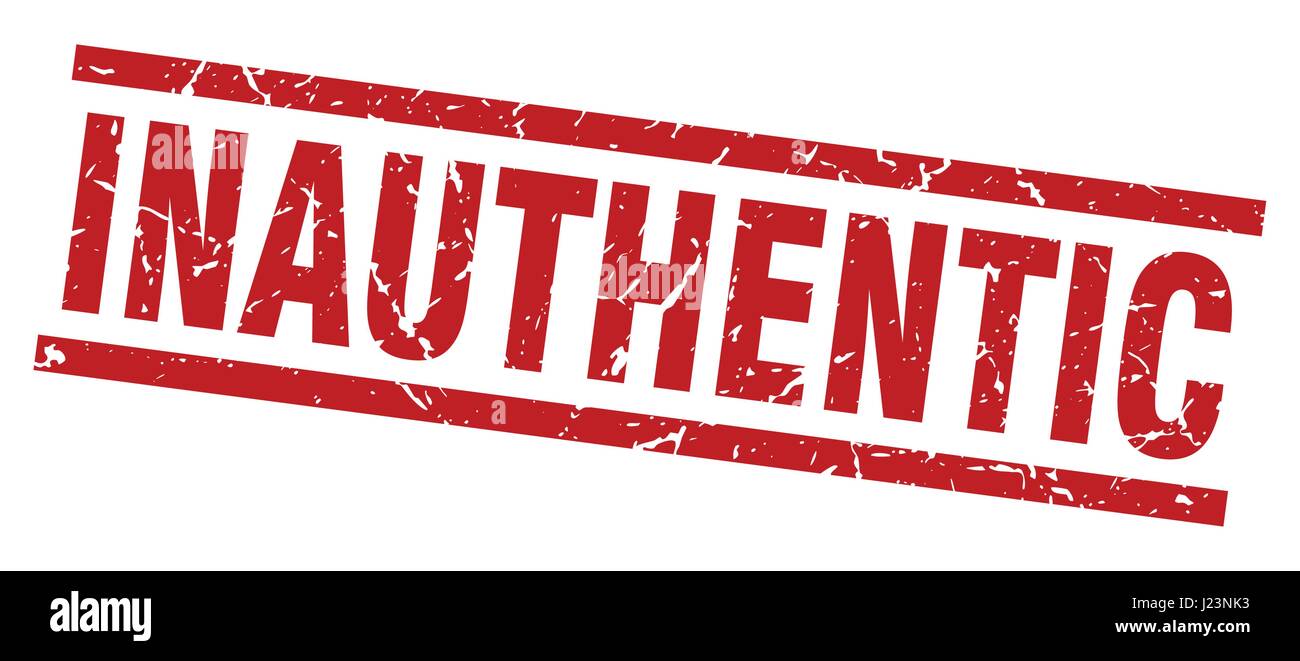 square grunge red inauthentic stamp Stock Vector Image & Art - Alamy