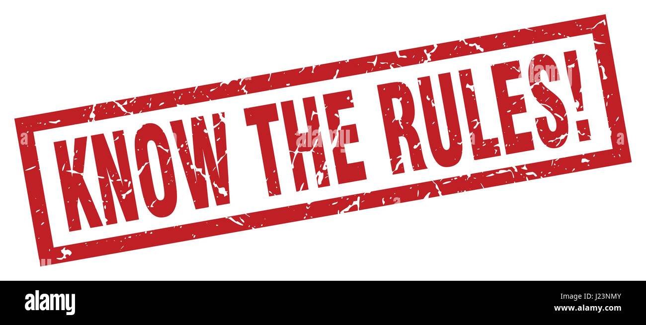Know rules Stock Vector Images - Alamy