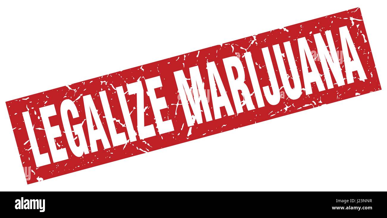 square grunge red legalize marijuana stamp Stock Vector Image & Art - Alamy