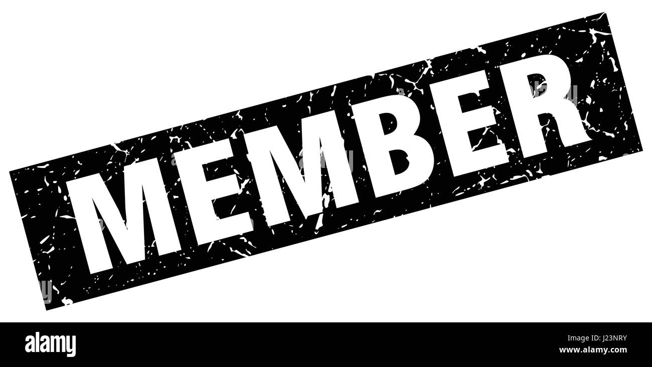 square grunge black member stamp Stock Vector Image & Art - Alamy