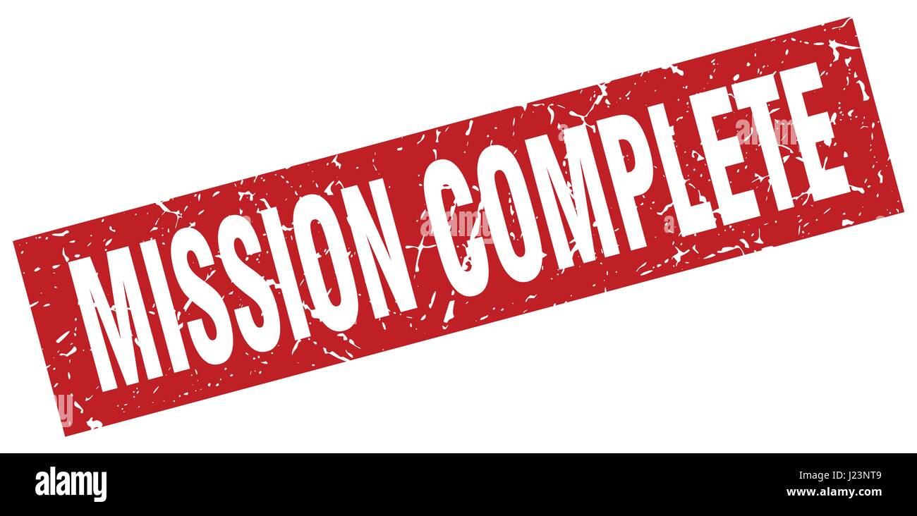 square grunge red mission complete stamp Stock Vector Image & Art - Alamy