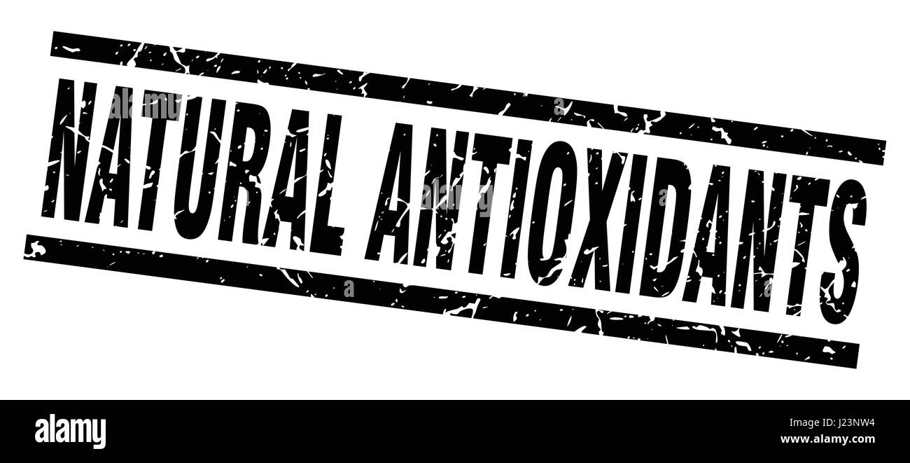 square grunge black natural antioxidants stamp Stock Vector Image & Art ...