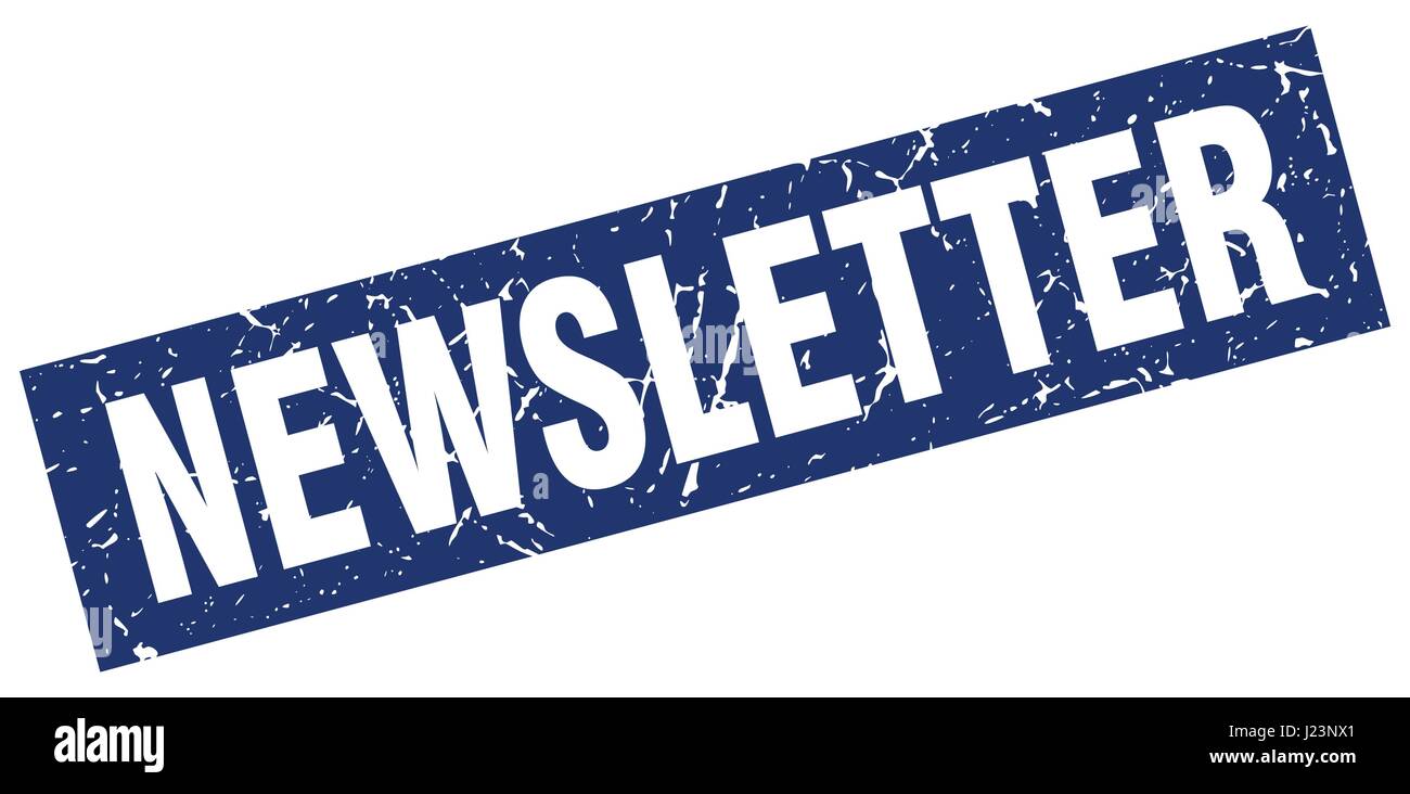 square grunge blue newsletter stamp Stock Vector Image & Art - Alamy