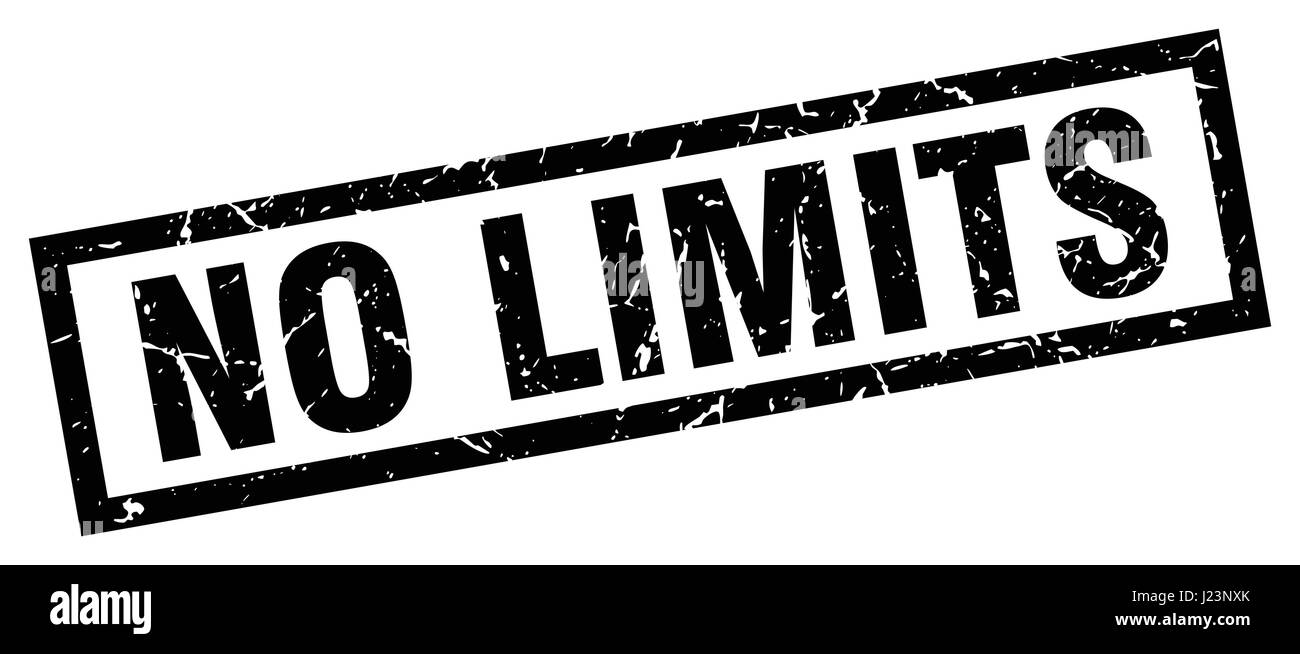 square grunge black no limits stamp Stock Vector Image & Art - Alamy