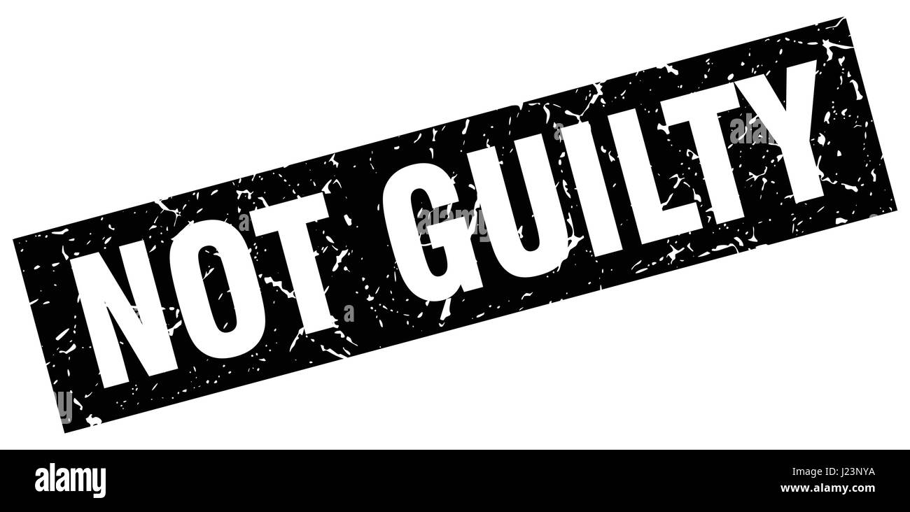 Not guilty Stock Vector Images - Alamy