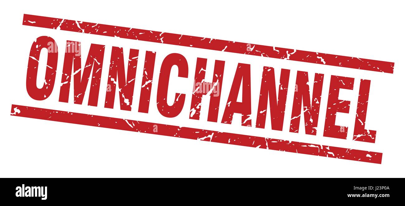 square grunge red omnichannel stamp Stock Vector Image & Art - Alamy