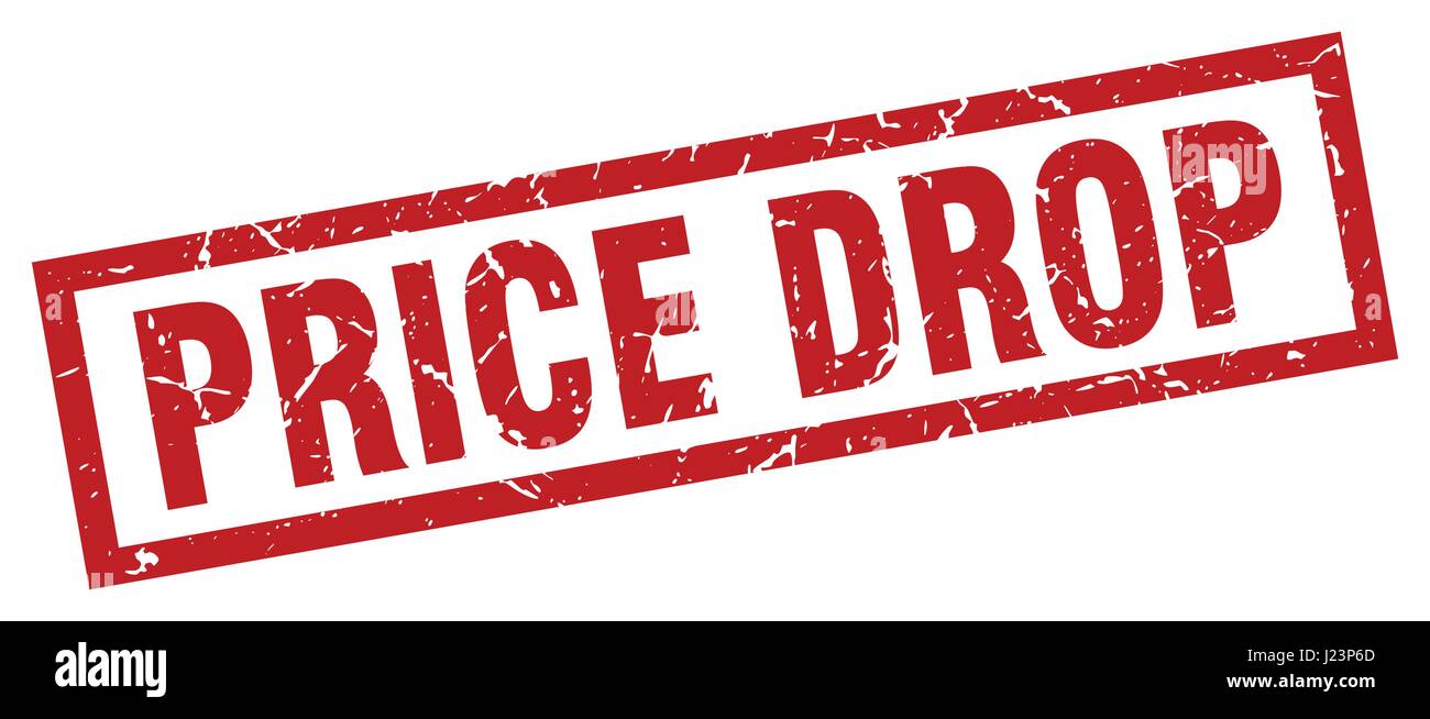 square grunge red price drop stamp Stock Vector Image & Art - Alamy