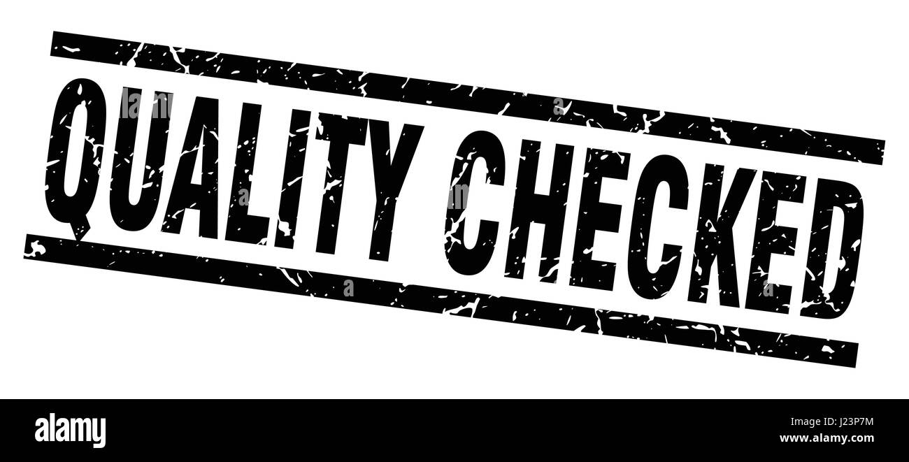 square grunge black quality checked stamp Stock Vector Image & Art - Alamy