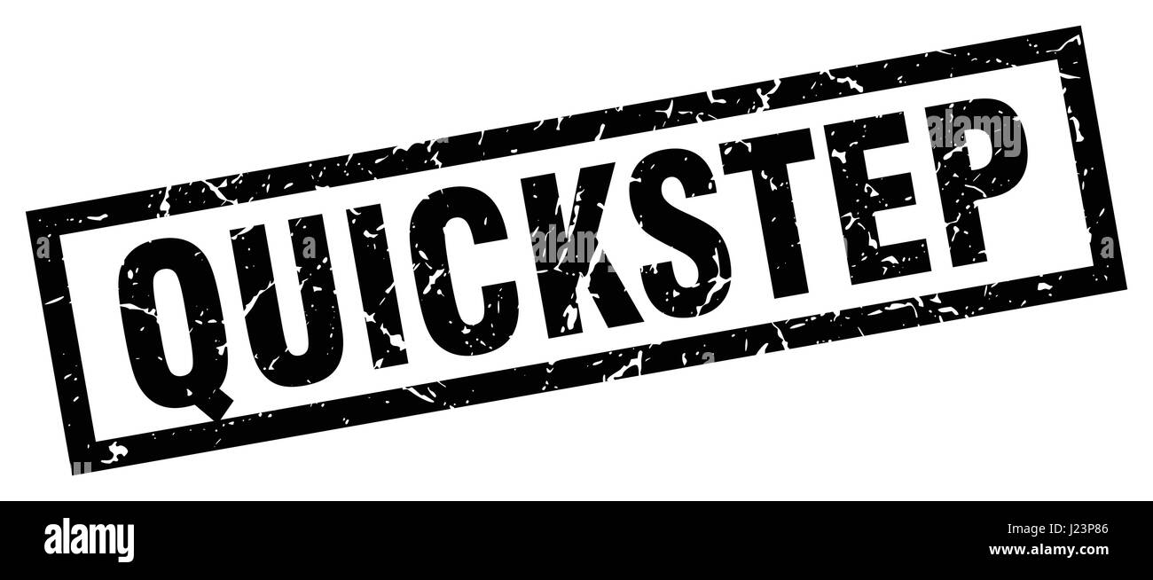 square grunge black quickstep stamp Stock Vector Image & Art - Alamy