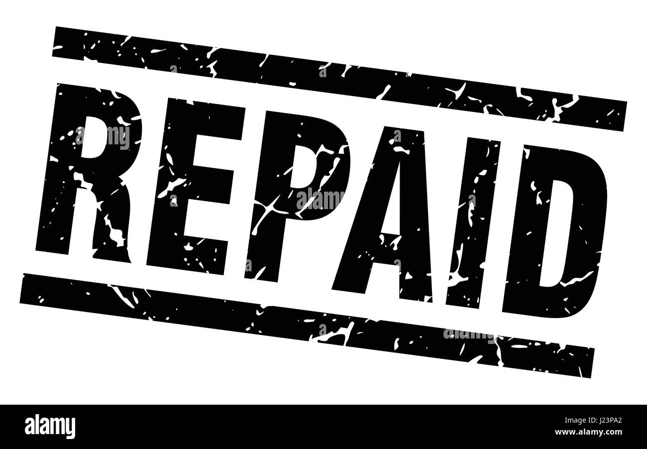 square grunge black repaid stamp Stock Vector Image & Art - Alamy