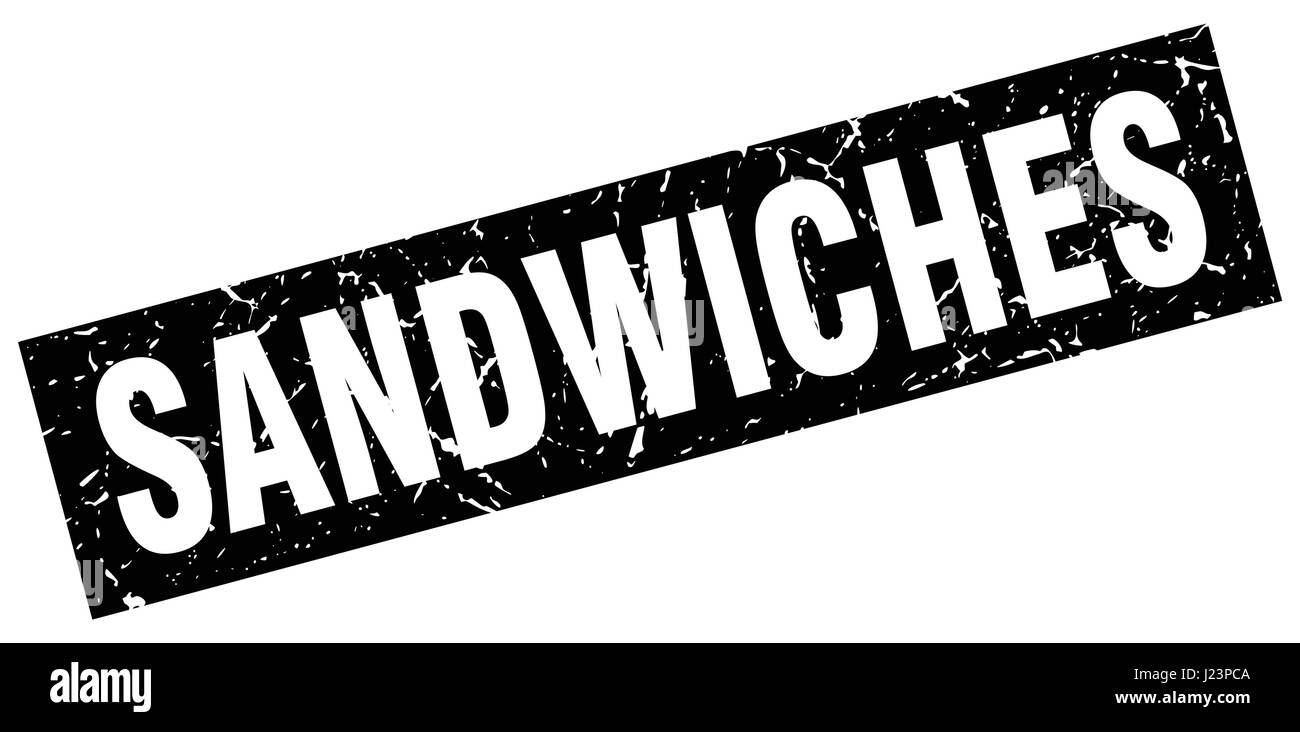 Sandwiches stamp Black and White Stock Photos & Images - Alamy