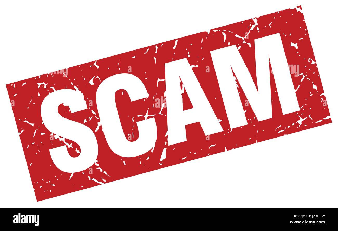 Scam rubber stamp red Stock Vector Images - Alamy