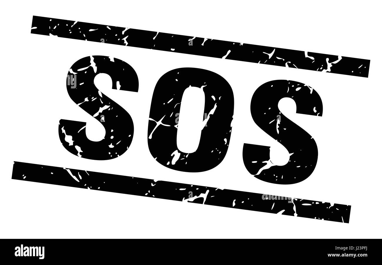 square grunge black sos stamp Stock Vector Image & Art - Alamy