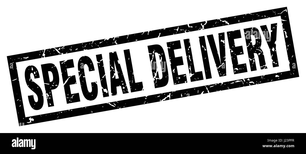 square grunge black special delivery stamp Stock Vector Image & Art - Alamy