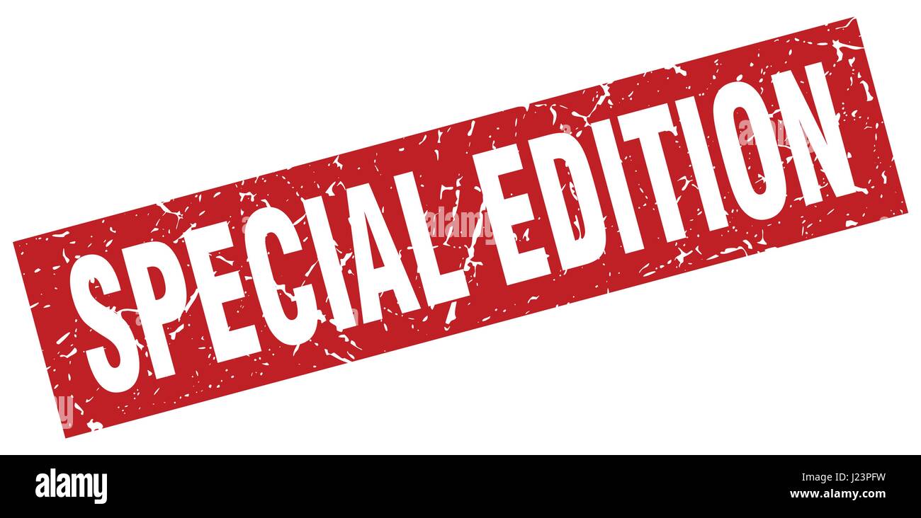 square grunge red special edition stamp Stock Vector Image & Art - Alamy