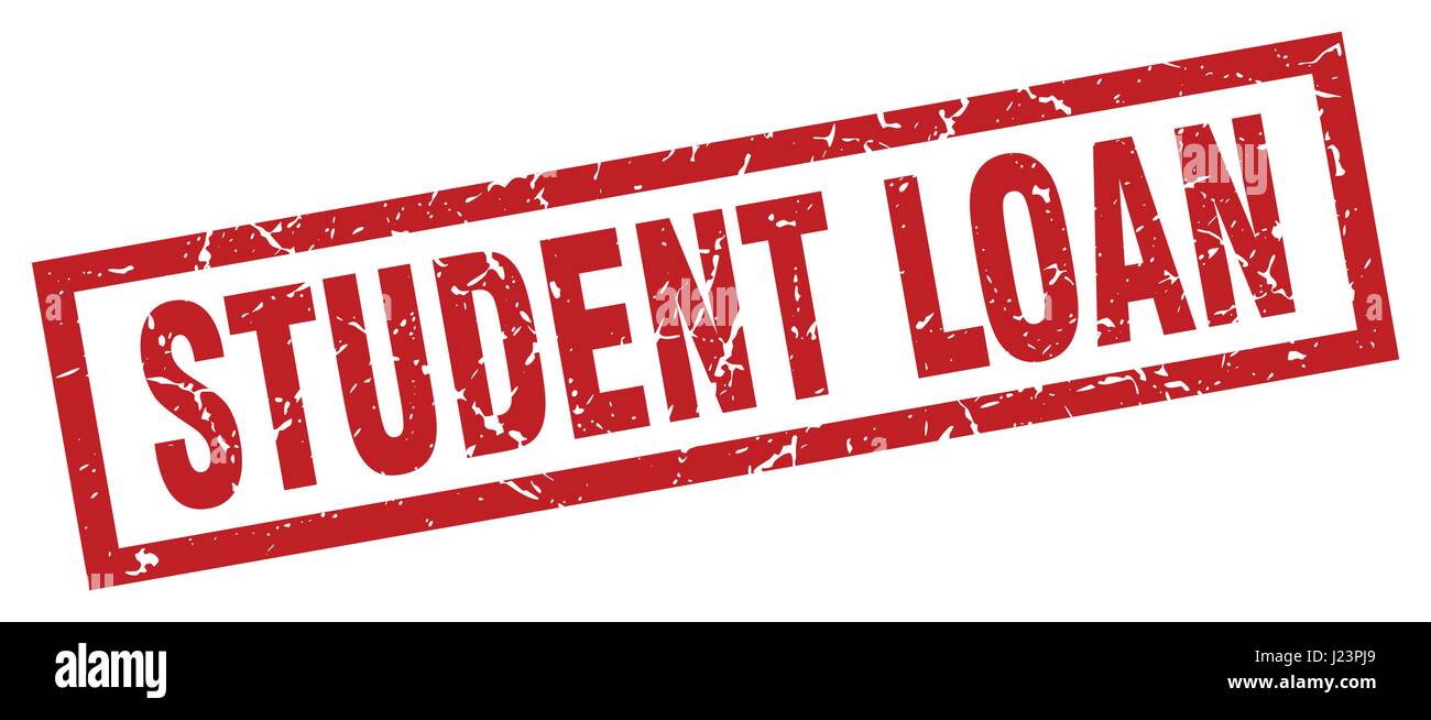 square grunge red student loan stamp Stock Vector Image & Art - Alamy