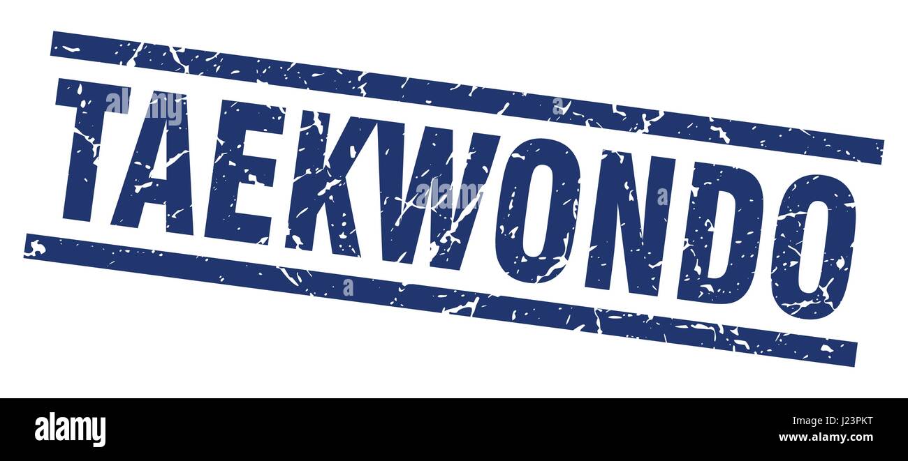 Taekwondo stamp sign seal Stock Vector Images - Alamy
