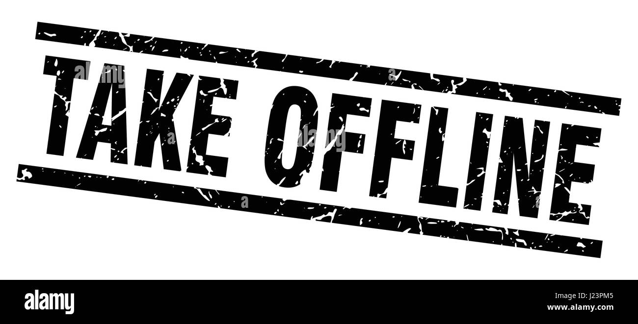 Offline stamp Black and White Stock Photos & Images - Alamy