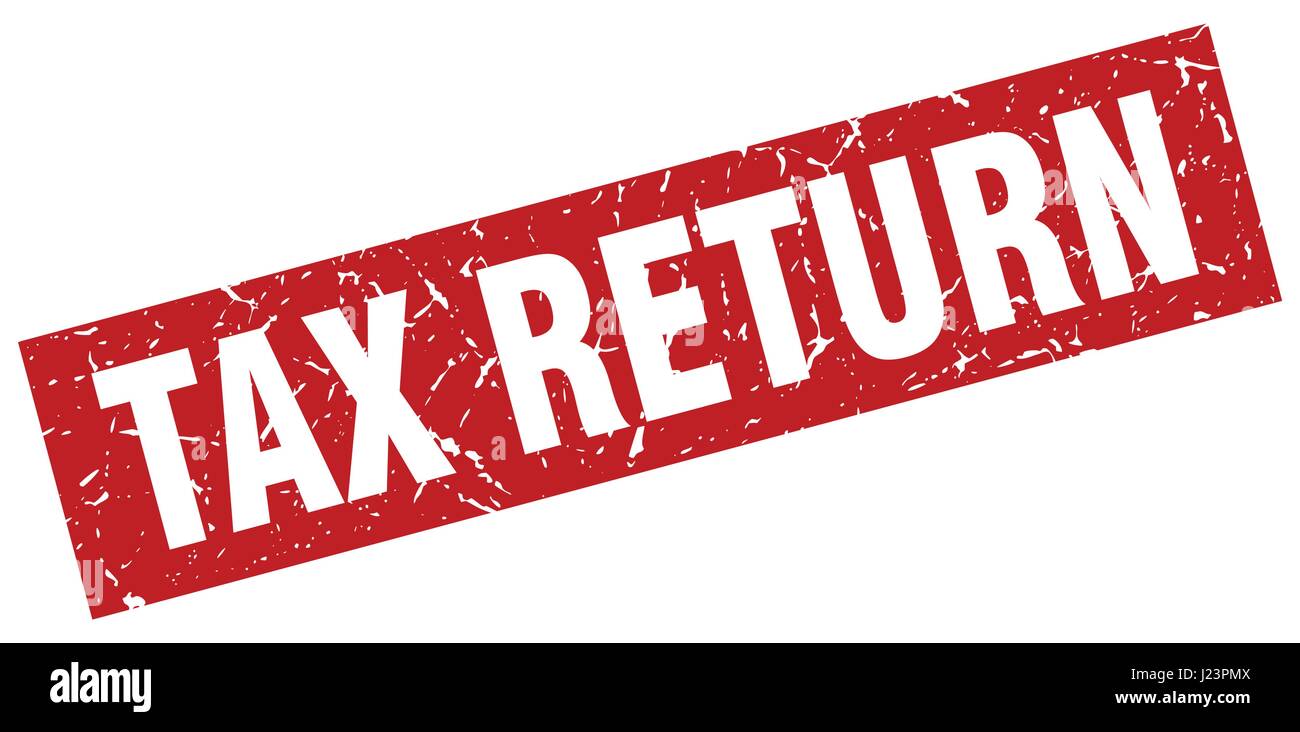Square grunge red tax hi-res stock photography and images - Alamy