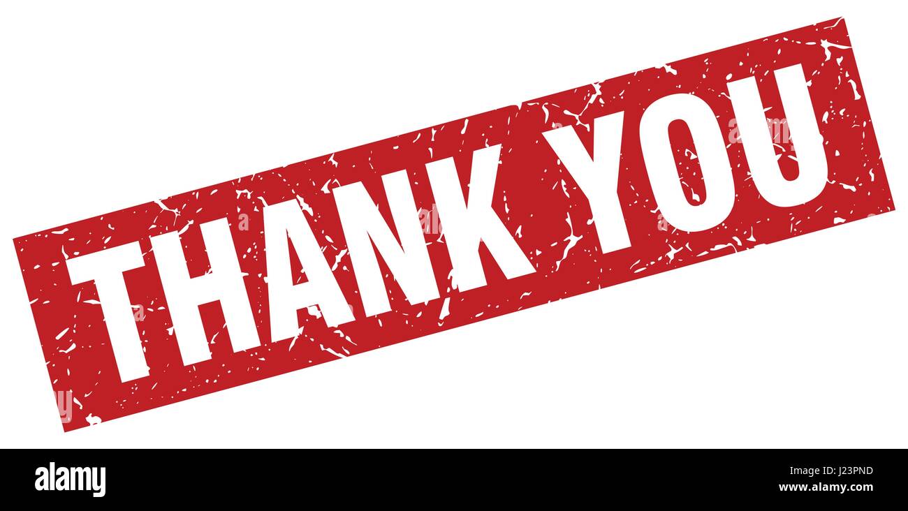 Thank stamp square grunge Stock Vector Images - Alamy