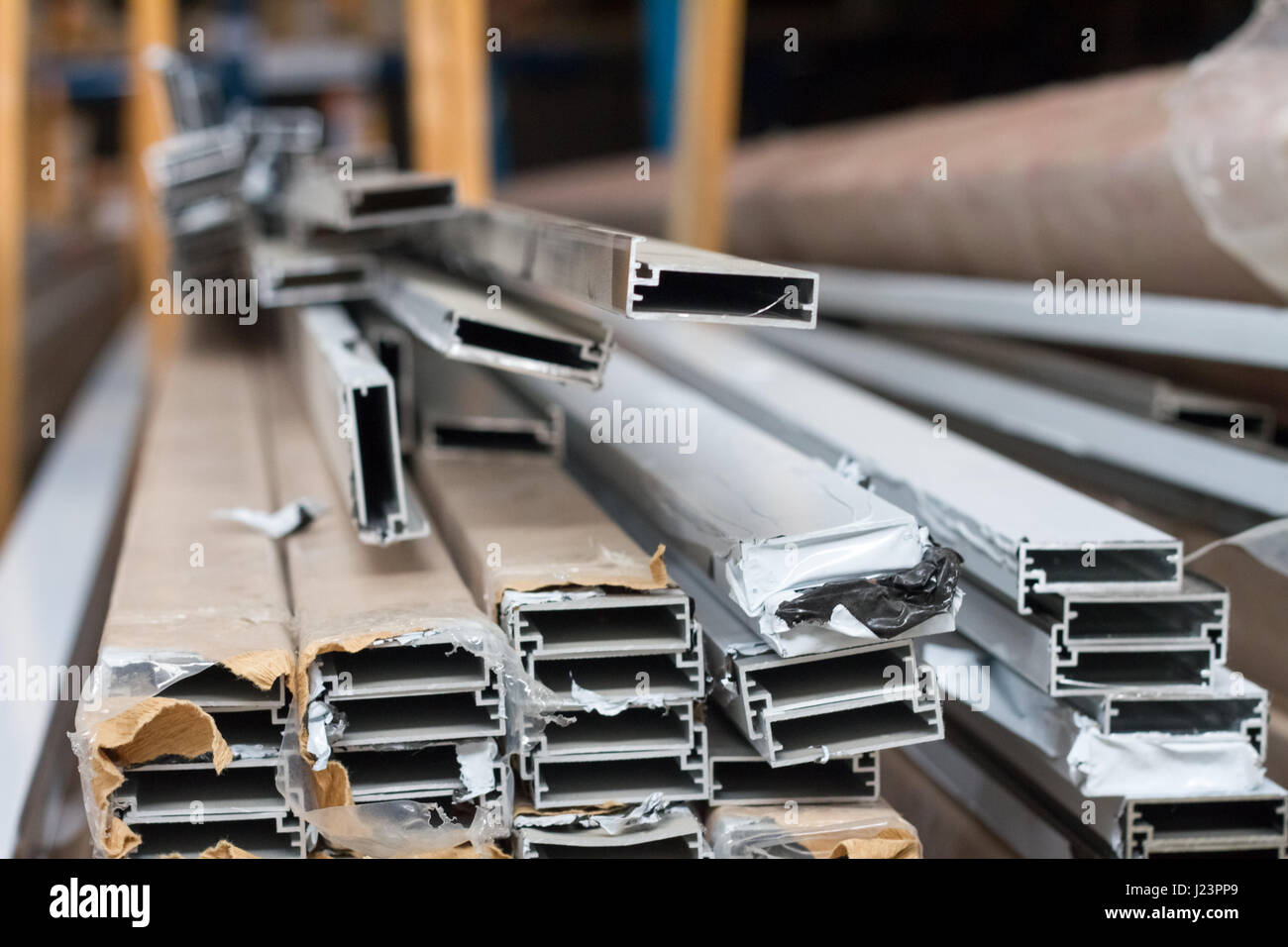 Bent metal profile channel. Furniture fittings Stock Photo - Alamy