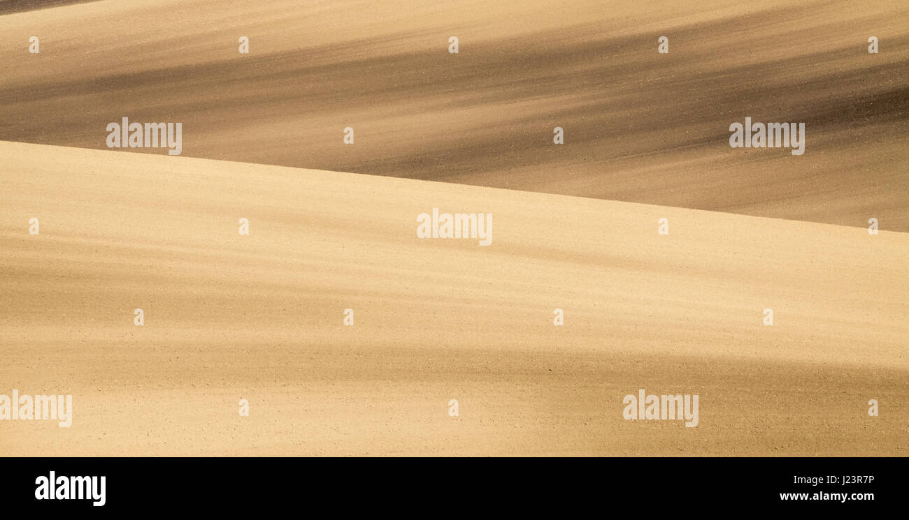 Background of newly plowed field ready for new crops Stock Photo - Alamy
