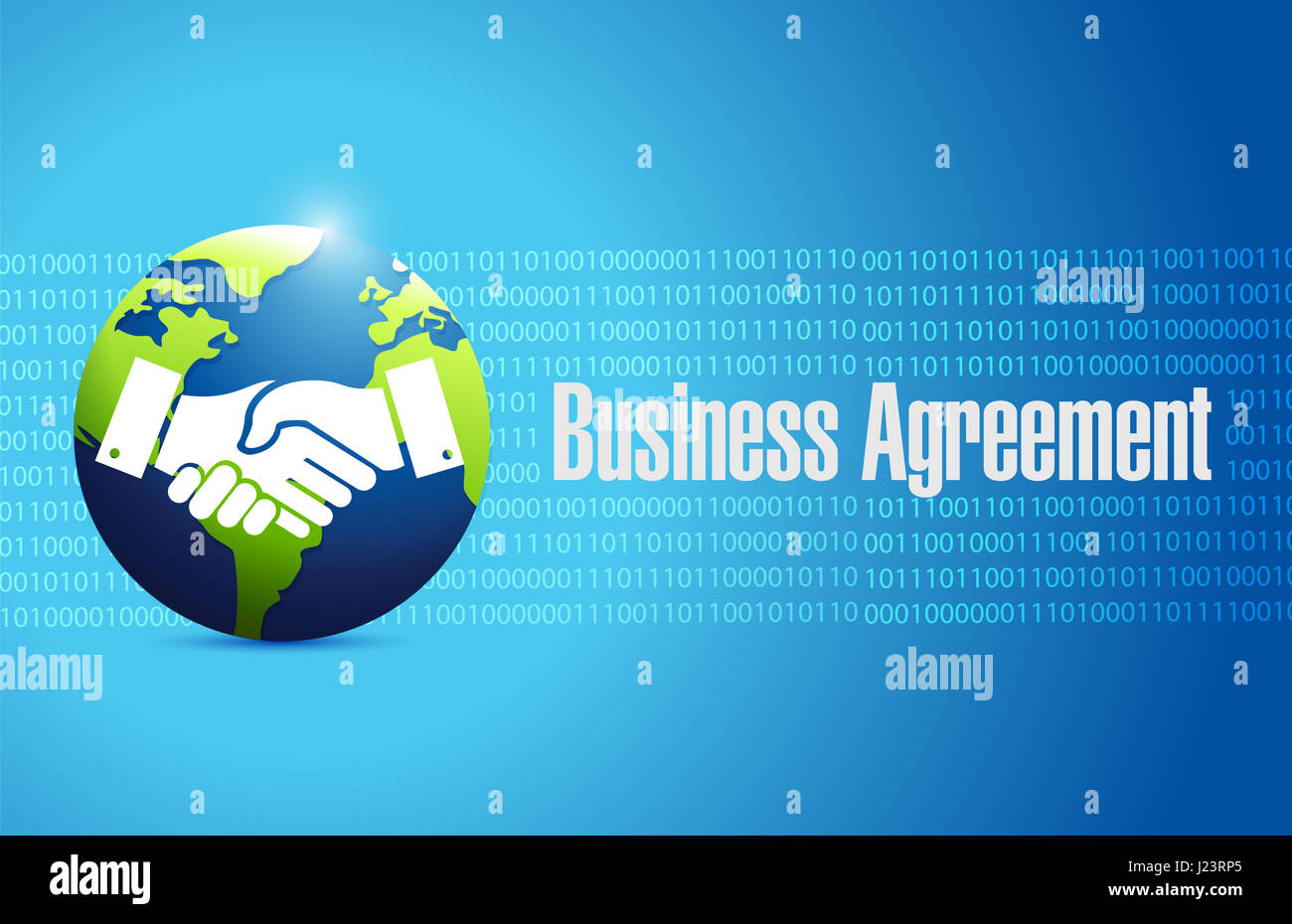globe business agreement handshake concept illustration design isolated ...