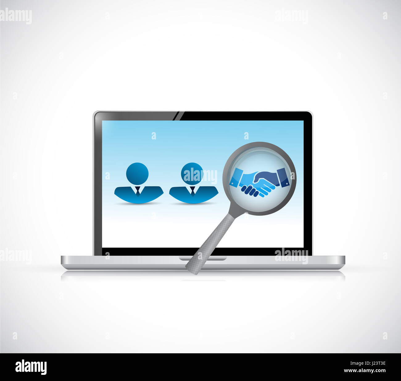 business agreement handshake review concept illustration design ...