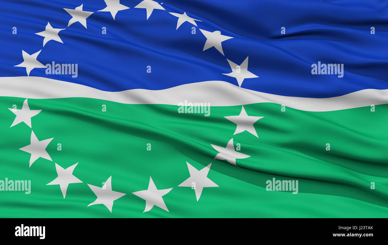 Closeup of Hampton Roads City Flag, Waving in the Wind, Virginia State ...