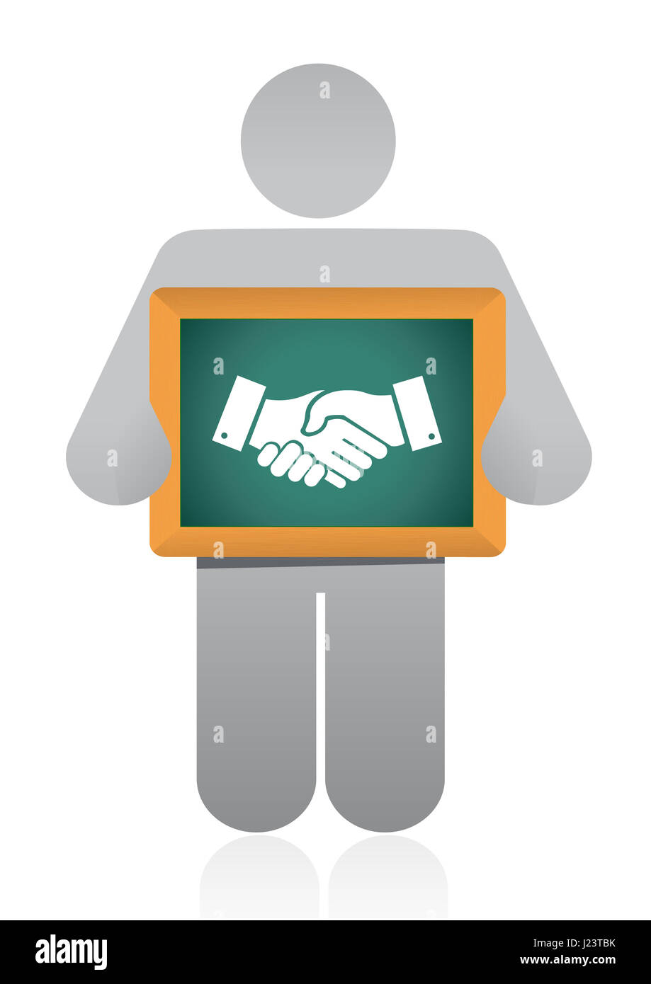 agreement handshake sign concept illustration design isolated over ...