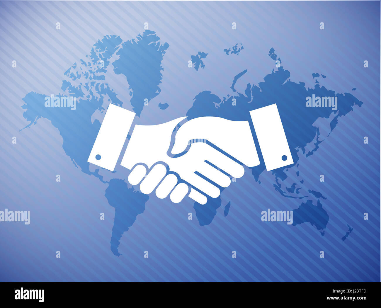 international agreement handshake concept illustration design isolated ...