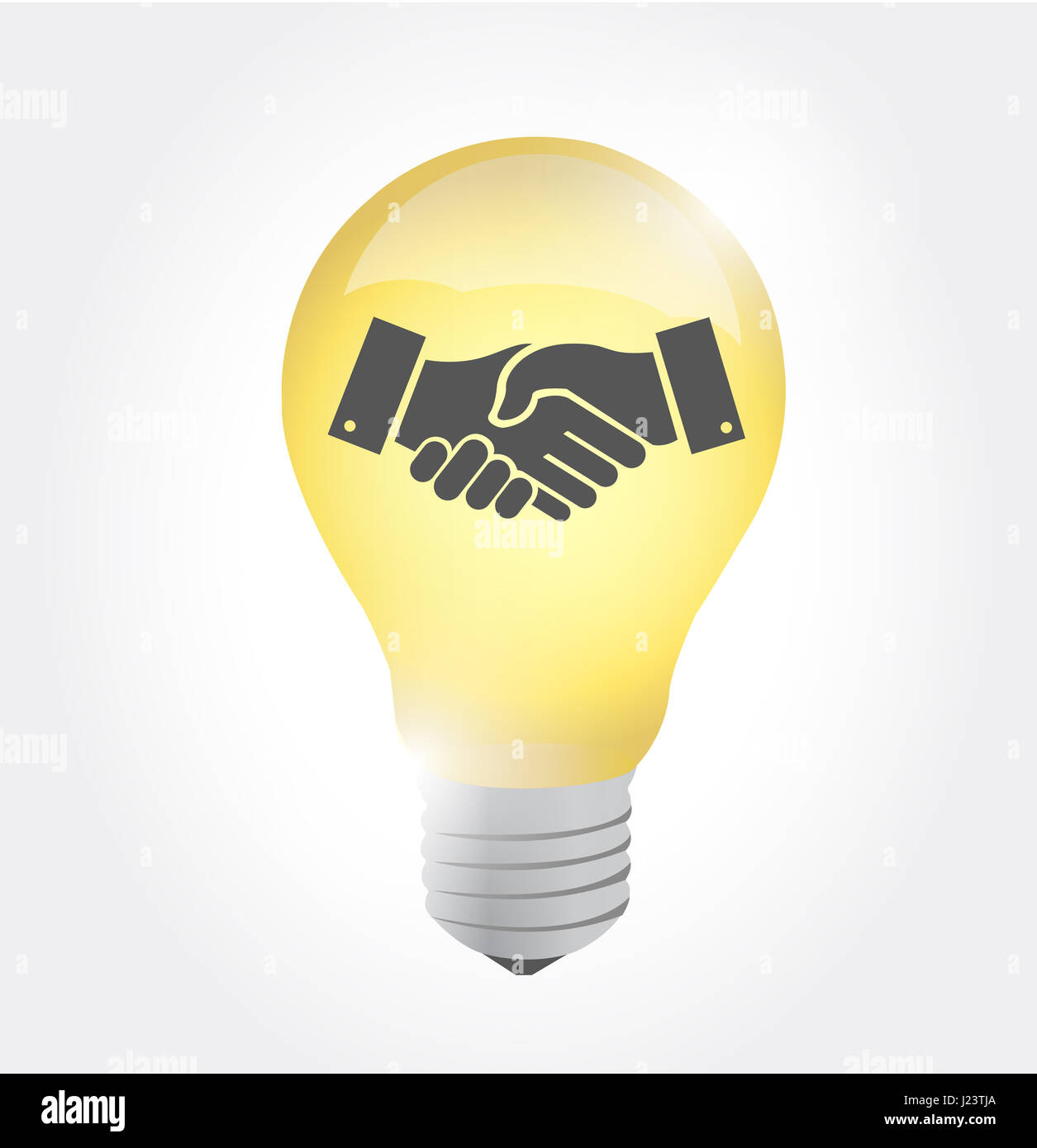 idea agreement handshake lines concept illustration design isolated ...
