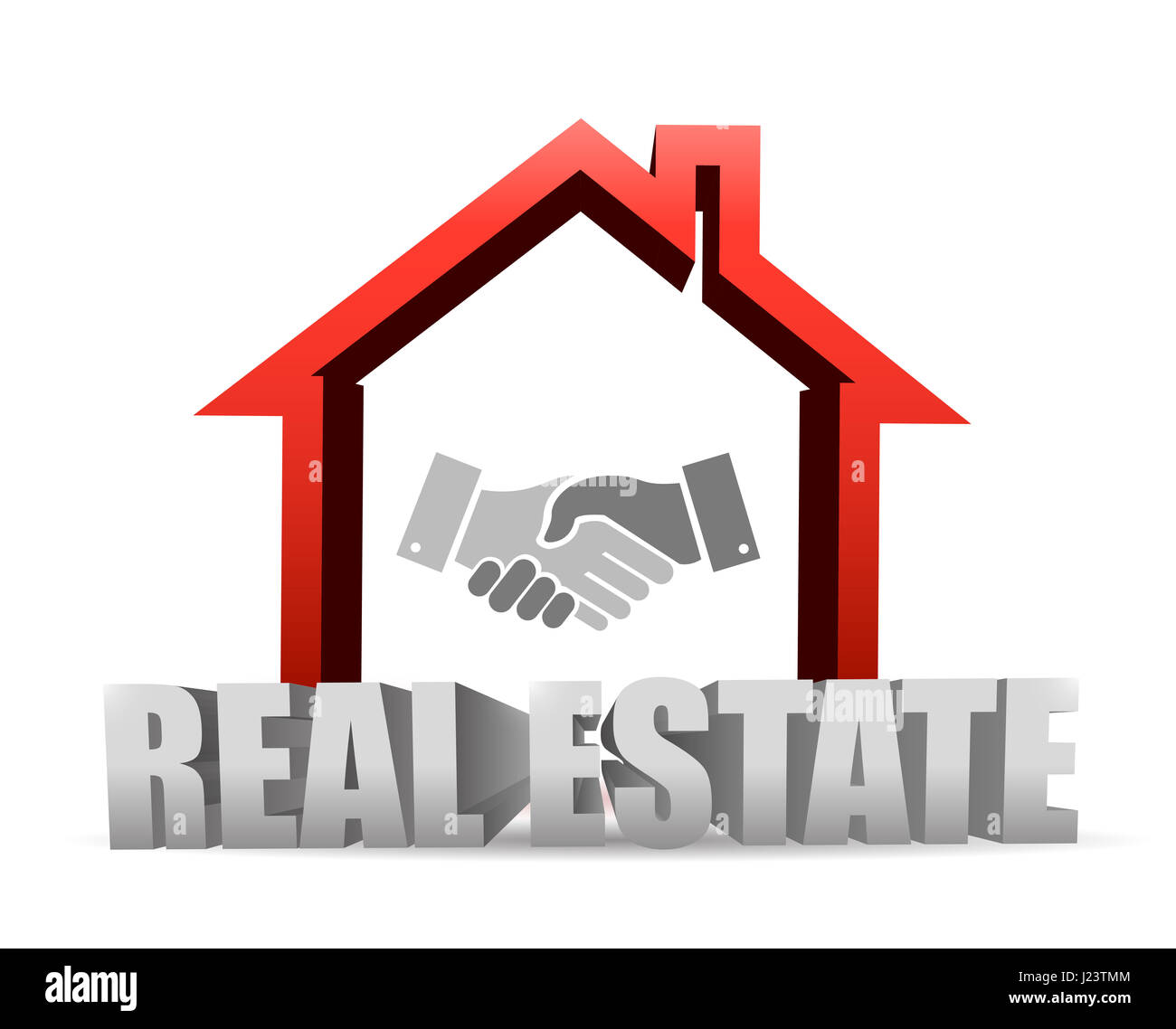 real estate closing concept illustration design isolated over white ...