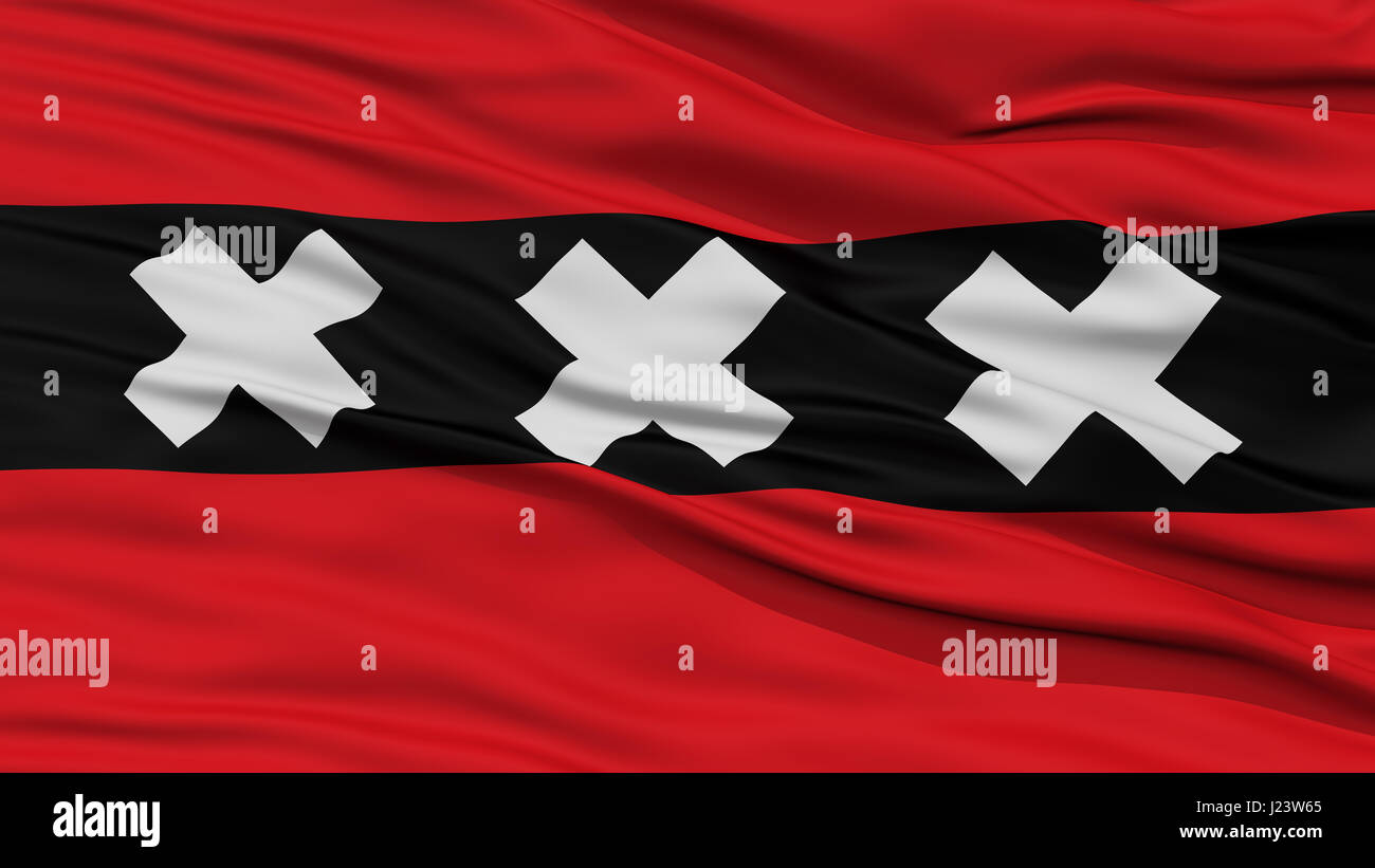 Amsterdam city flag hi-res stock photography and images - Alamy