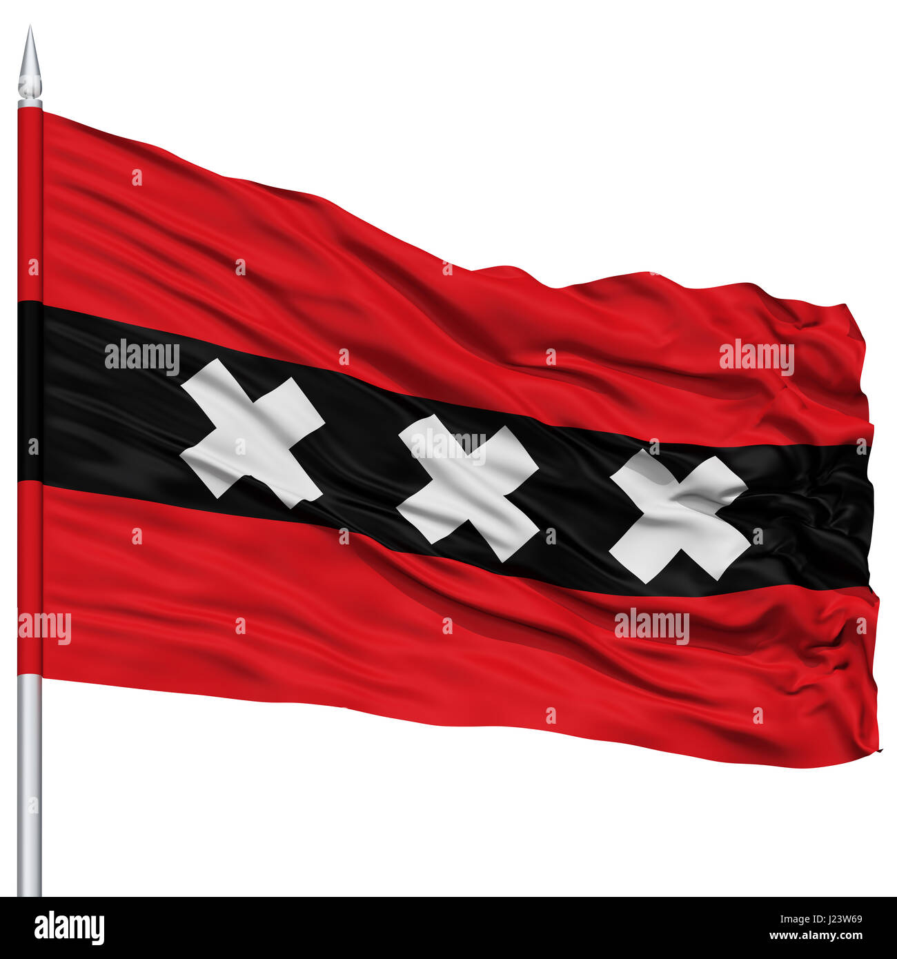 Amsterdam City Flag Amsterdam City Flag Hi Res Stock Photography And