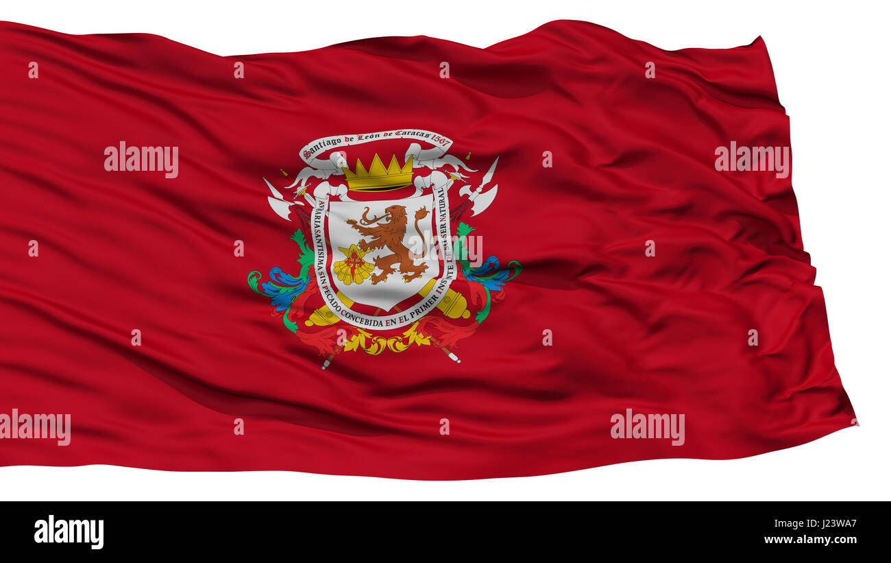 Isolated Caracas City Flag Stock Photo - Alamy