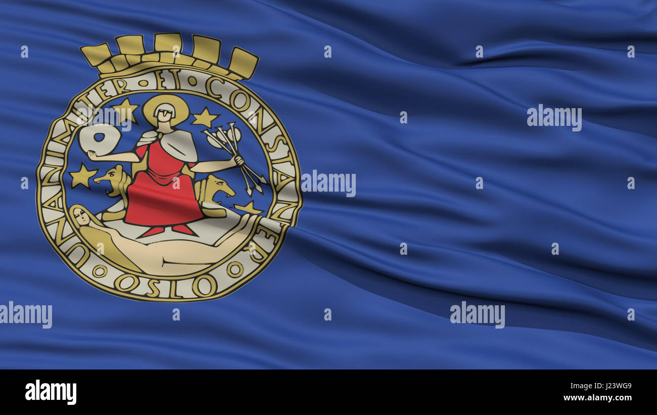 3d city norway flag hi-res stock photography and images - Alamy