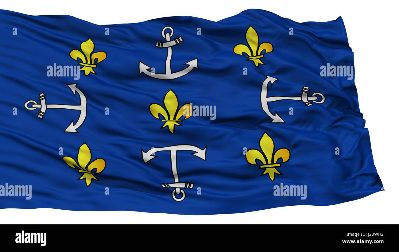 Isolated Port Louis City Flag Stock Photo - Alamy