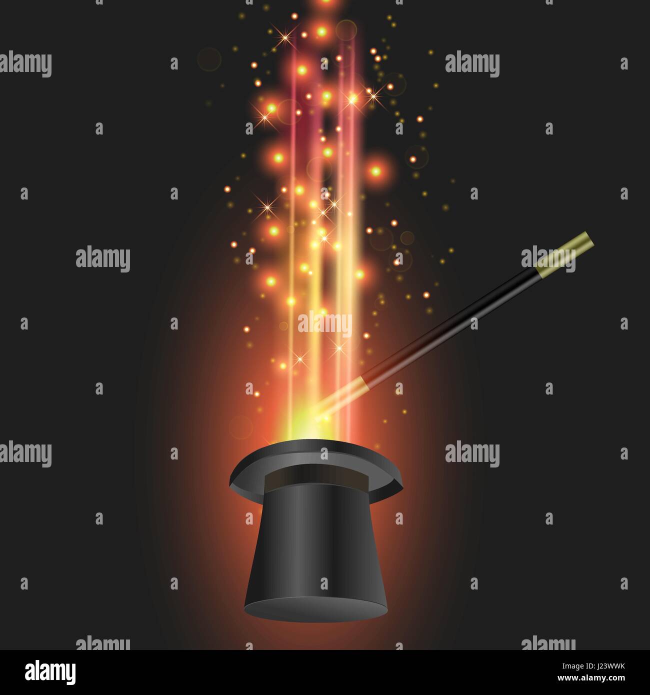 Fairy wand icon black Stock Vector Images - Alamy