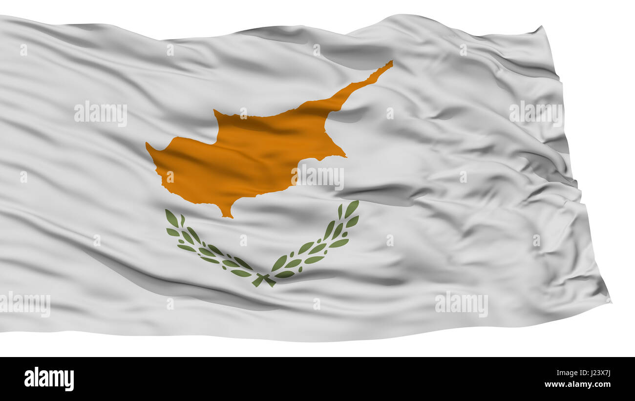 Isolated Cyprus Flag Stock Photo - Alamy