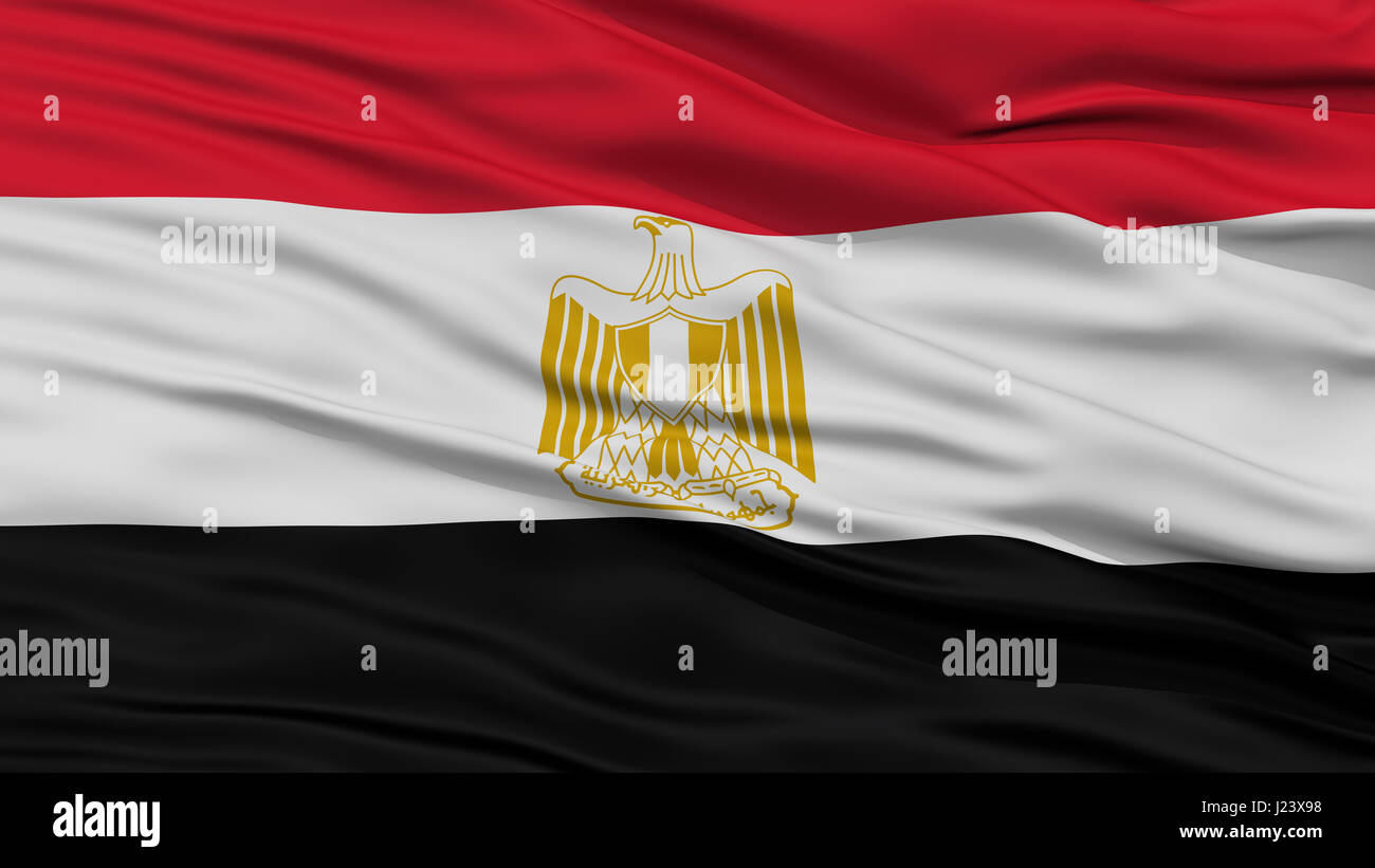 Closeup Egypt Flag Stock Photo - Alamy