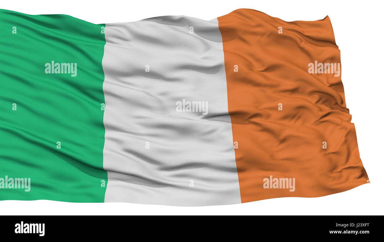 Isolated Ireland Flag Stock Photo - Alamy