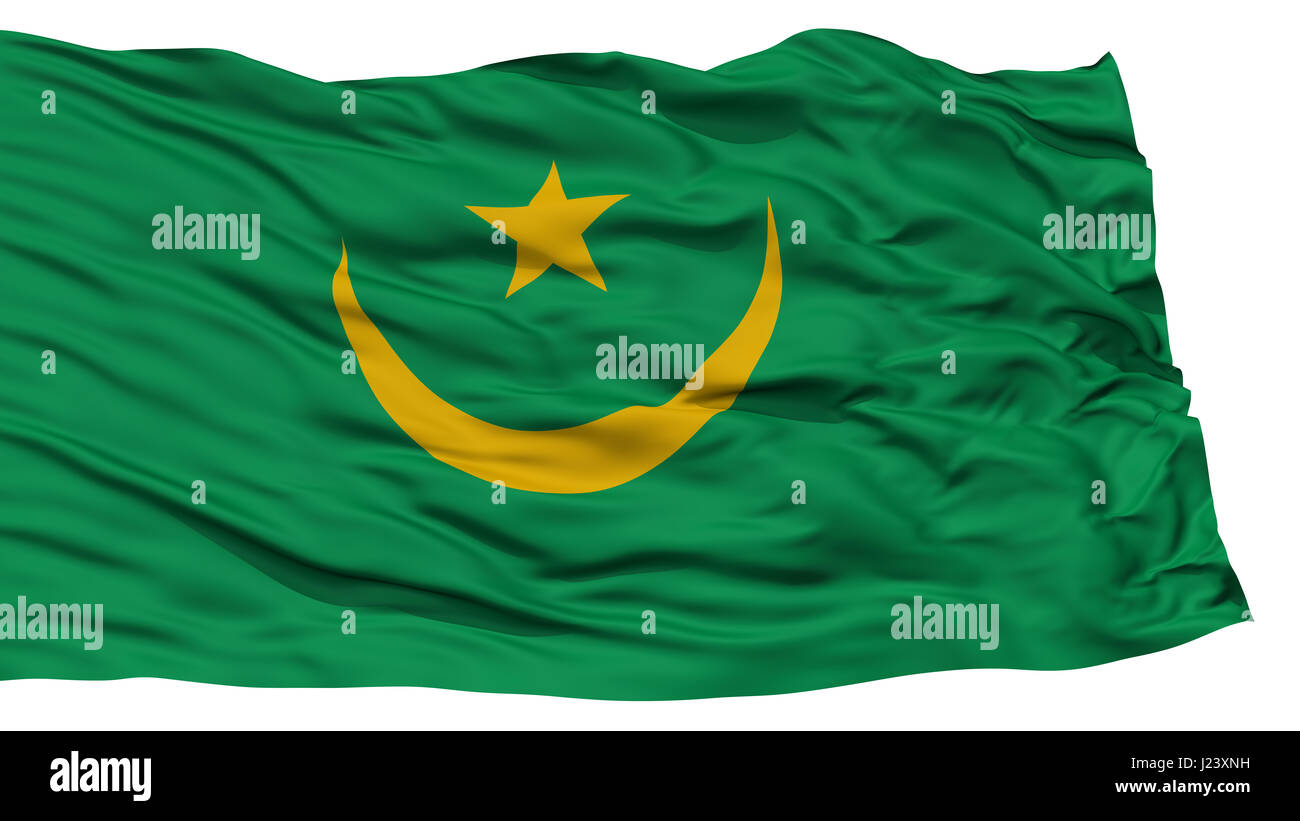Isolated Mauritania Flag Stock Photo - Alamy